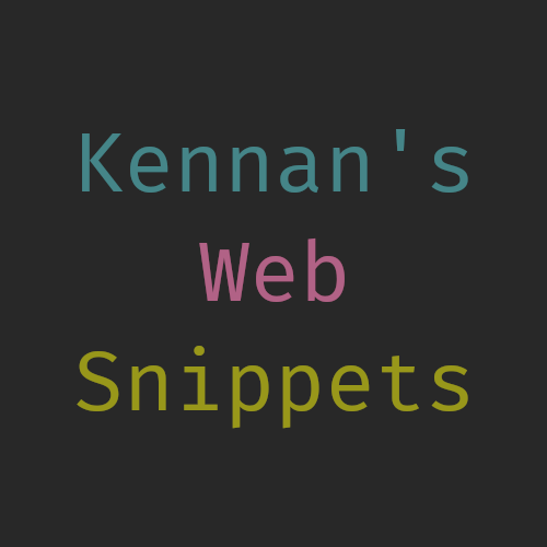 Kennan's Web Snippets - Visual Studio Marketplace